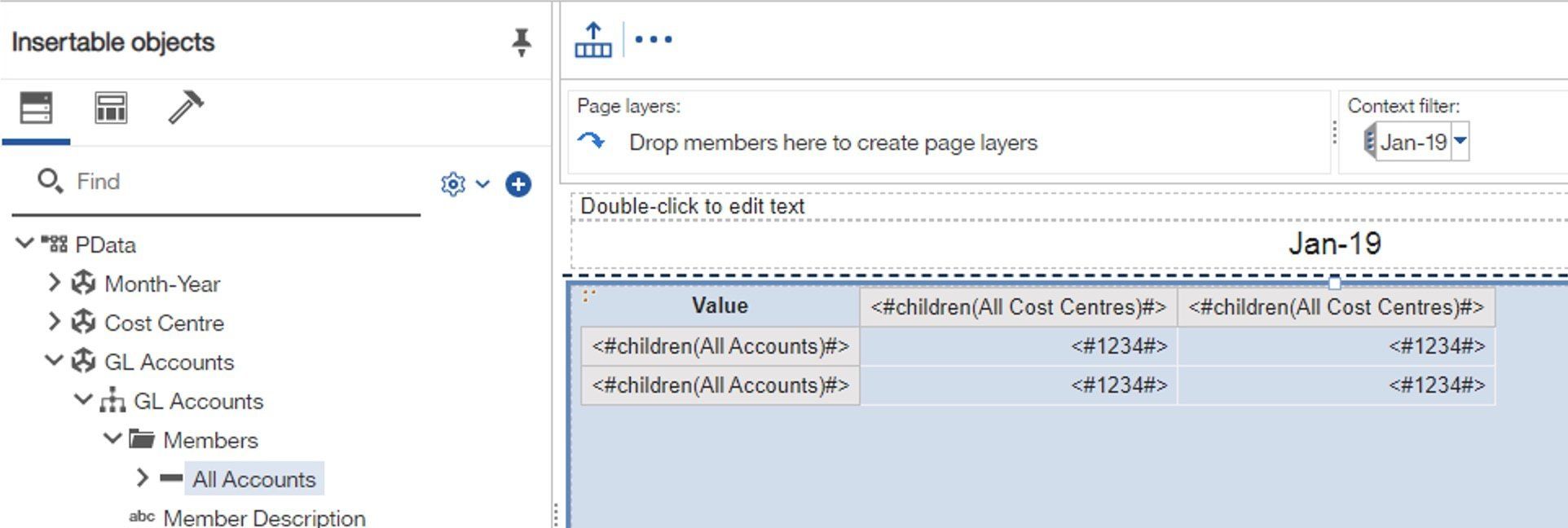 Display TM1 Attributes in Cognos Analytics Crosstab - Exploring TM1
