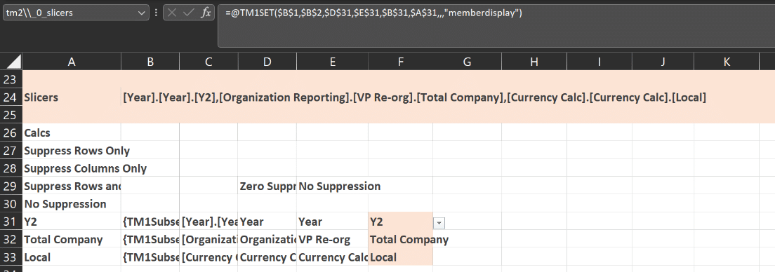 Universal Report Ranges - Exploring TM1