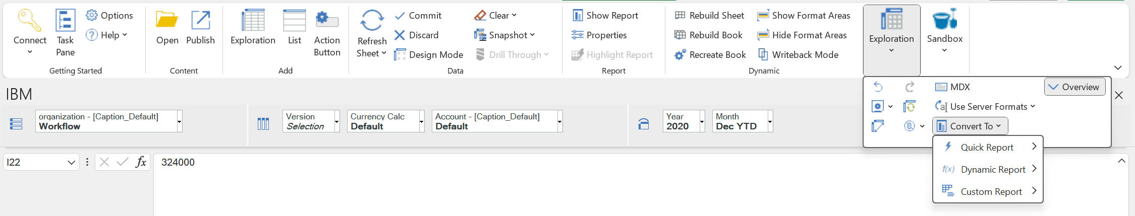 Explorations in Planning Analytics for Excel: Pros and Cons - Exploring TM1